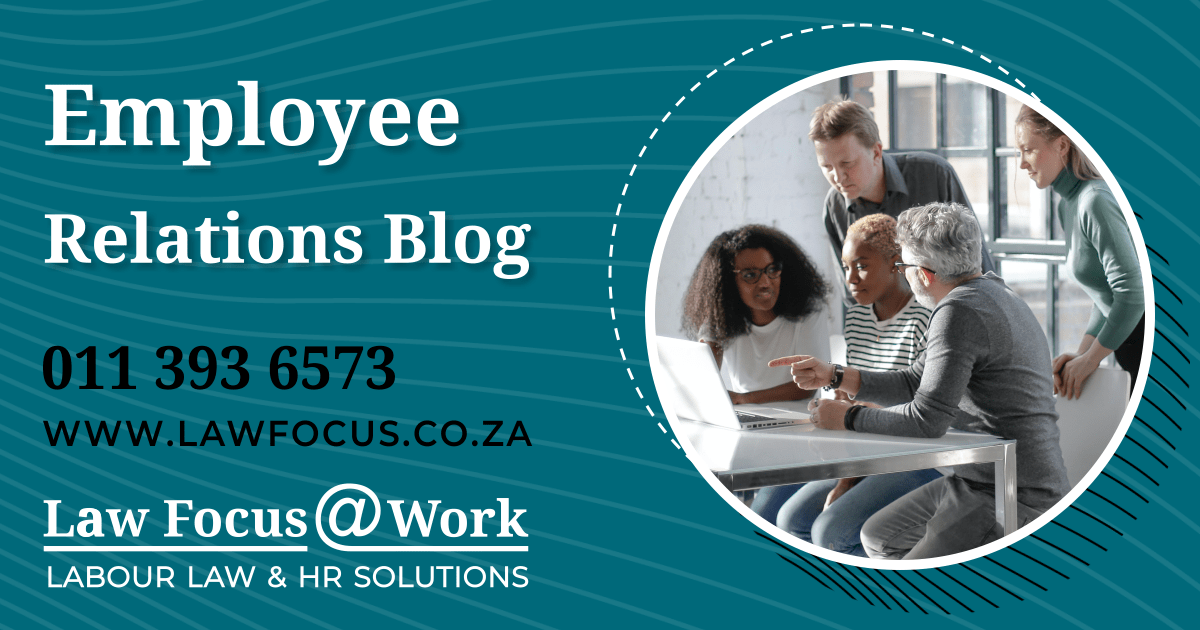 Employee Relations Blog 🏻 Law Focus @ Work