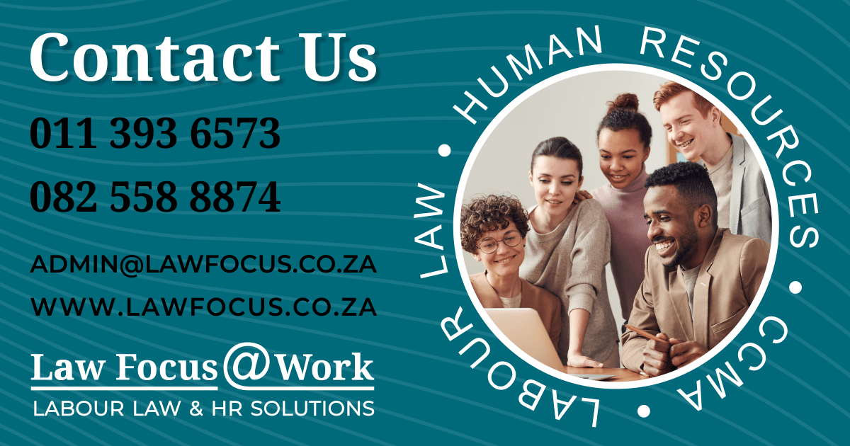 Contact Law Focus @ Work ☎️ 011 393 6573 - Kempton Park